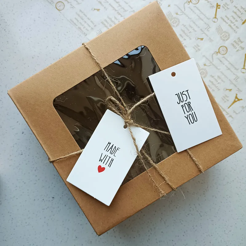 Handmade-Hang-Tag-White-Cardboard-Label-Just-For-You-For-Gifts-Crafts ...