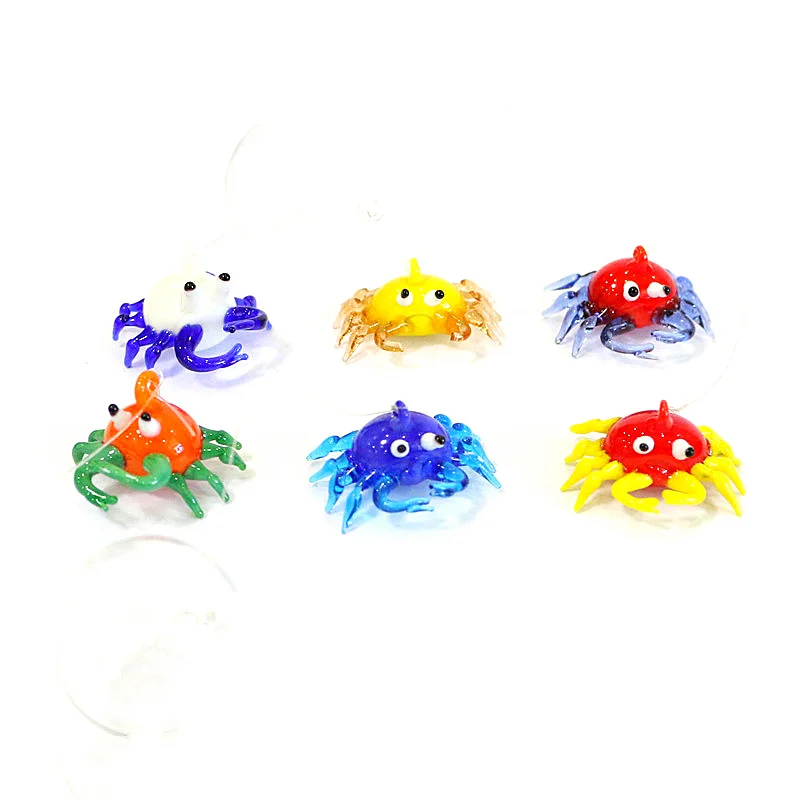 Custom-Colorful-Floating-Glass-Bubble-Crab-Mini-Figurine-Pendant ...