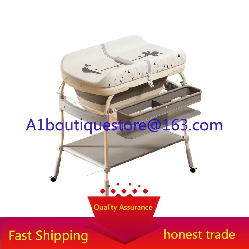 Mobile crib Massage nursing table Newborn diaper changing touch Bathing ...