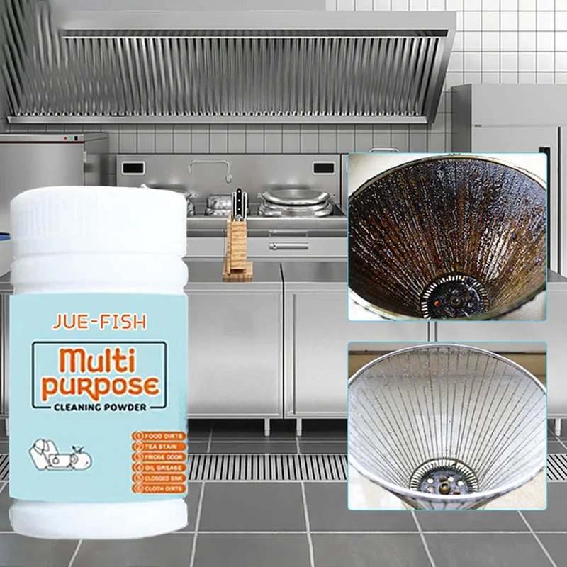 1PC 50g Oil Stain Remover Multi-purpose Cleaning Powder Kitchen Stove ...