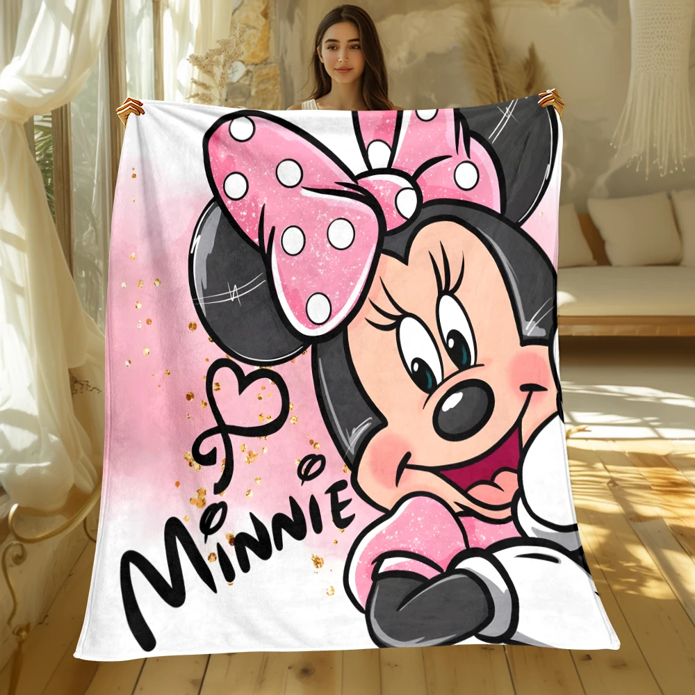 MINISO-Mickey-Donald-Duck-Cartoon-Print-Blanket-Oversized-Soft-Warm ...