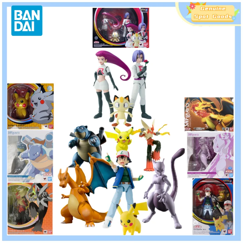 Bandai-figuras-de-acci-n-de-Pok-mon-SHF-Rocket-Team-Mewtwo-modelo-de ...