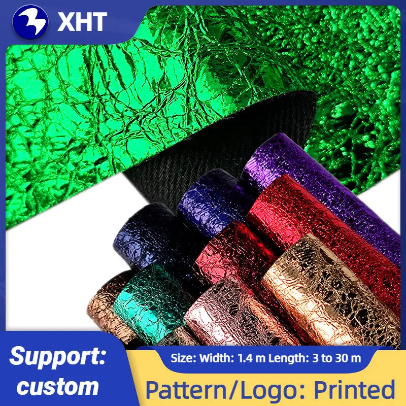 Pleather Fabric Metallic Diy Faux Leather Sewing Material Sewing ...