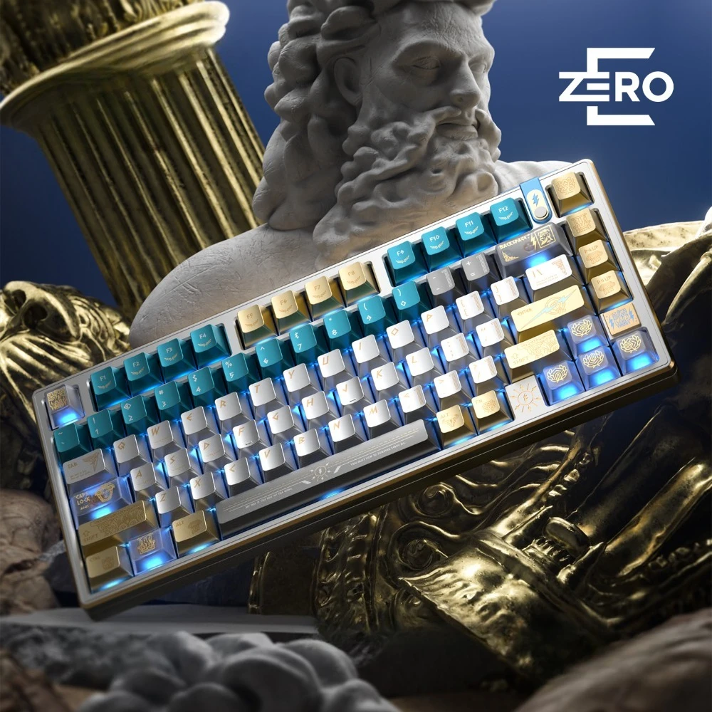 Zeus Theme Keycap Set 145key PBT Custom Metallic Paint Keyboard Cap ...