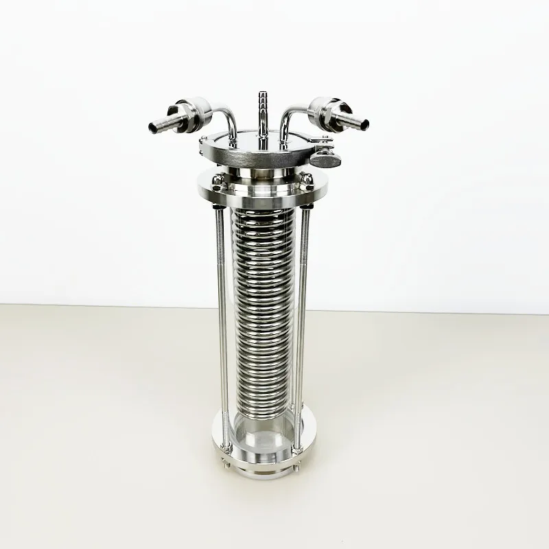 3-Tri-clamp-Sanitary-Dephlegmator-Distillation-Condenser-With-3-Long ...
