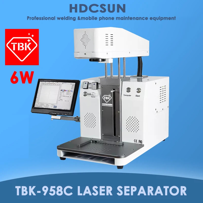 TBK-958C Laser Separate Machine For Iphone 14 13 12 11 X Back Cover ...