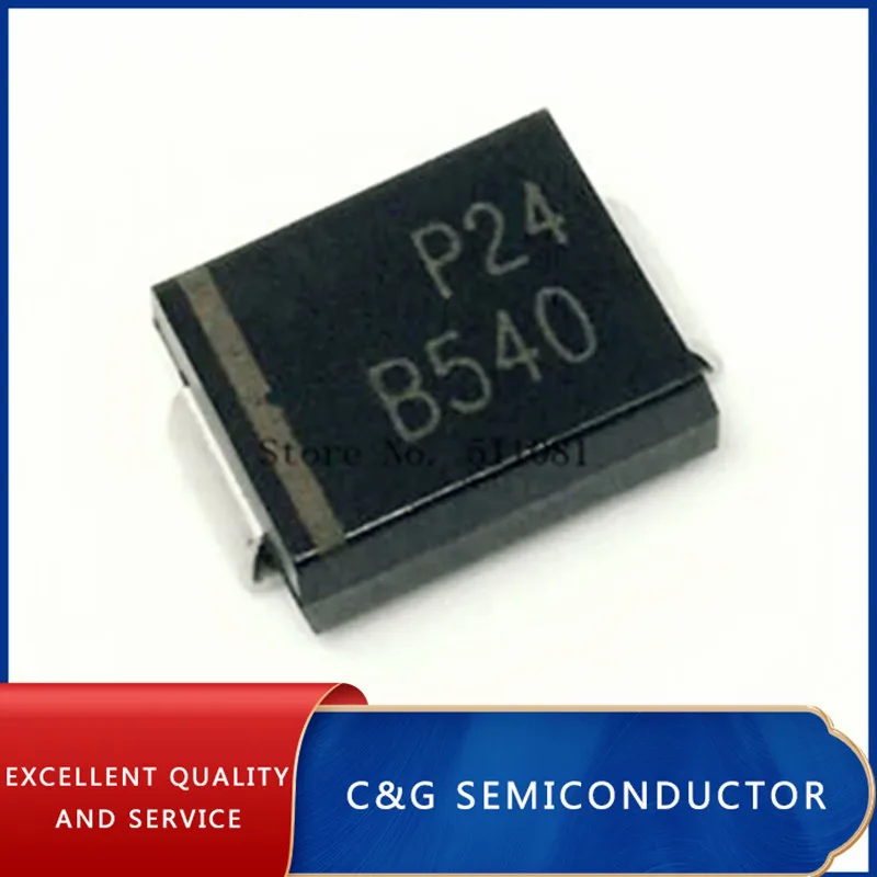 10 piezas MBRS540T3G MBRS540 marcado B540 40V 5A SMC|Circuitos ...