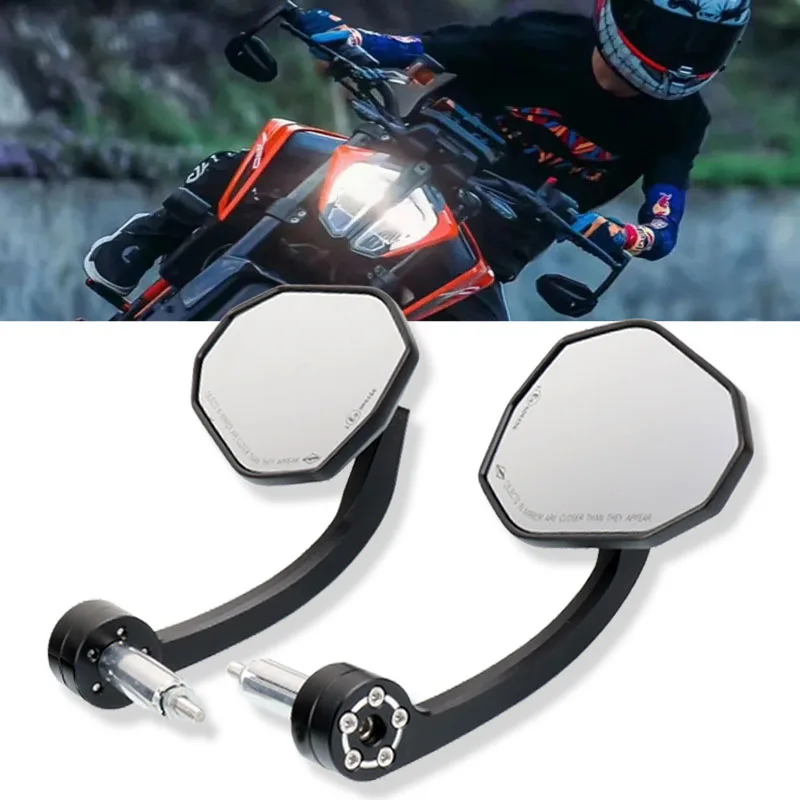 Motorcycle-7-8-22mm-Handle-Bar-End-Rearview-Mirror-Fit-For-Z650-Z750 ...
