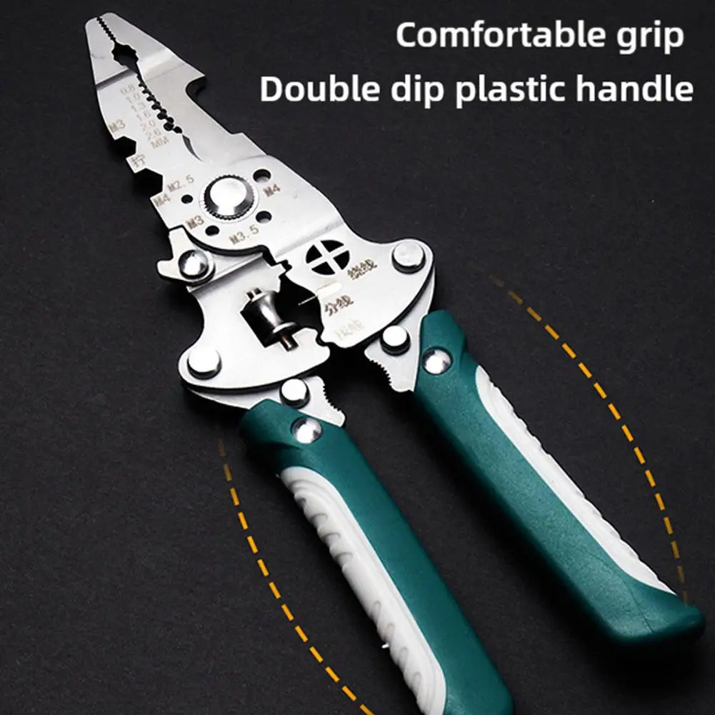 Foldable Multi-Function Wire Stripper Multifunctional Electrician ...