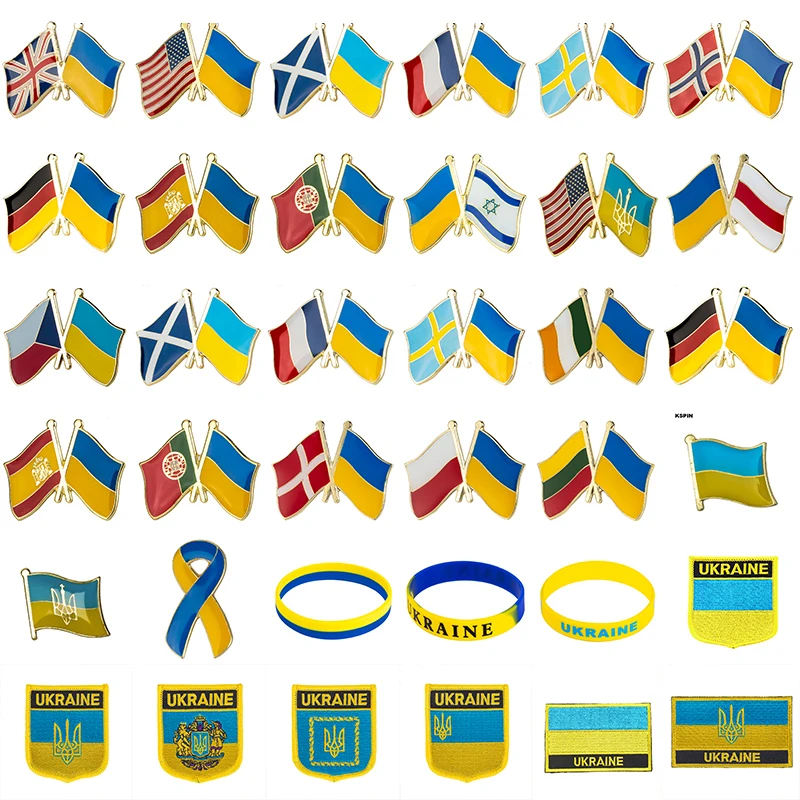 Ukraine flag pin lapel pin badge Brooch Icons 1PC KS 0186|Badges ...