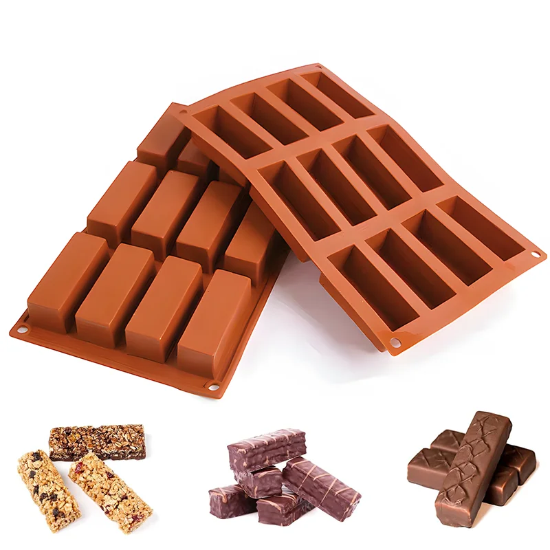 12-Cavity-Mini-Rectangle-Shapes-Chocolate-Mold-Silicone-Mold-for-Baking ...