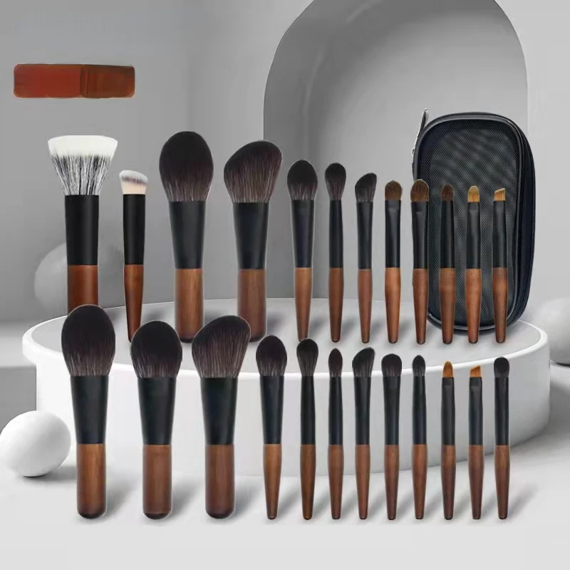 Portable-12-piece-Mini-Cosmetic-Brush-Short-Handle-Powder-Brush-Blusher ...