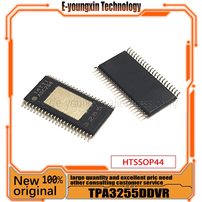 Chip de amplificador de áudio, TPA3255DDVR, HTSSOP-44, TPA3255, HTSSOP44, código: 3255, 100% ...