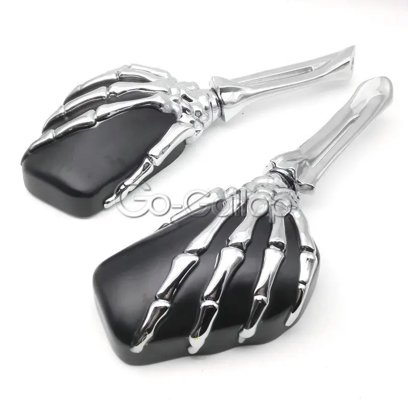 Skull-Skeleton-Hand-Mirrors-for-Honda-Shadow-Spirit-750-Shadow-Aero-RS ...