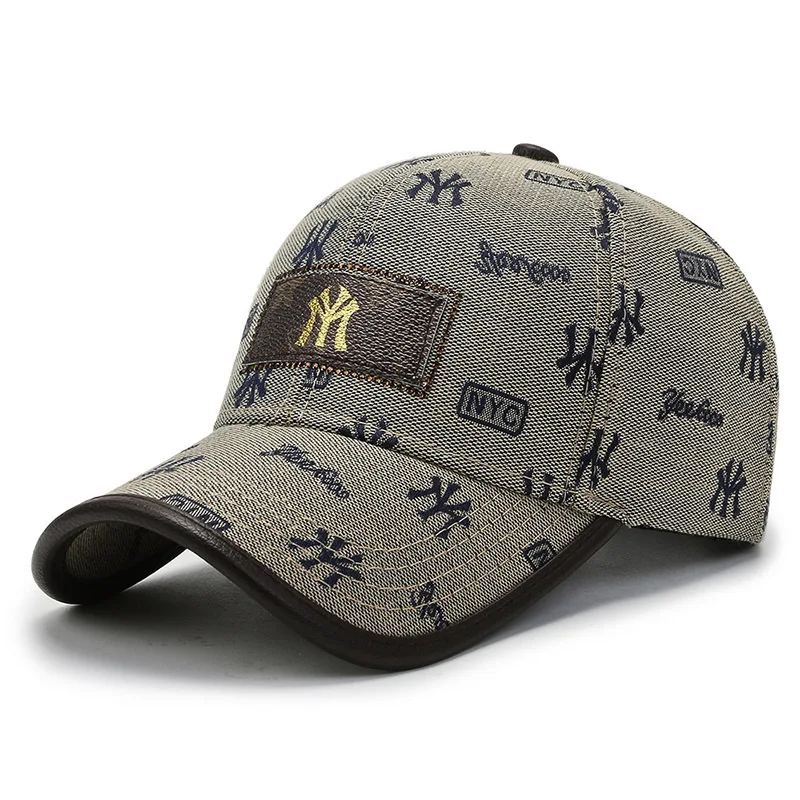 Gorra de béisbol de algodón con estampado completo para hombre y mujer, gorro de béisbol con ...