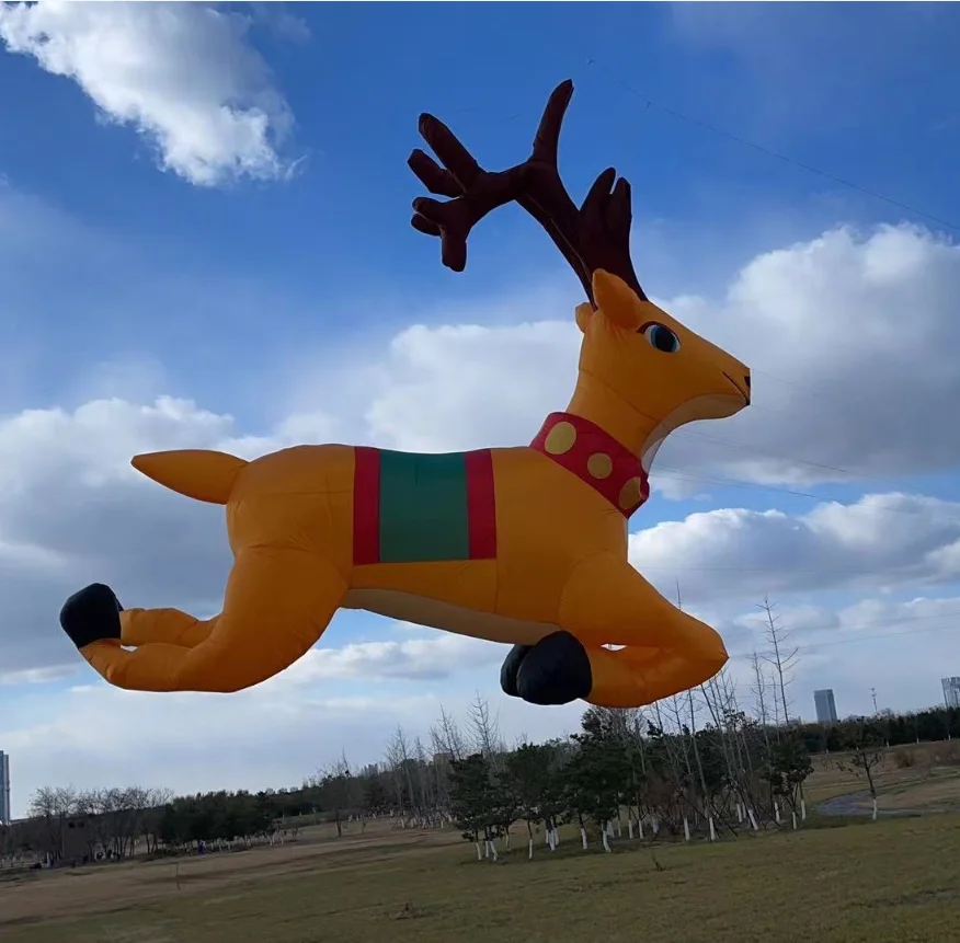 5m Sika Deer Kite Reindeer Weather Vane Windsock Inflatable Pendants ...