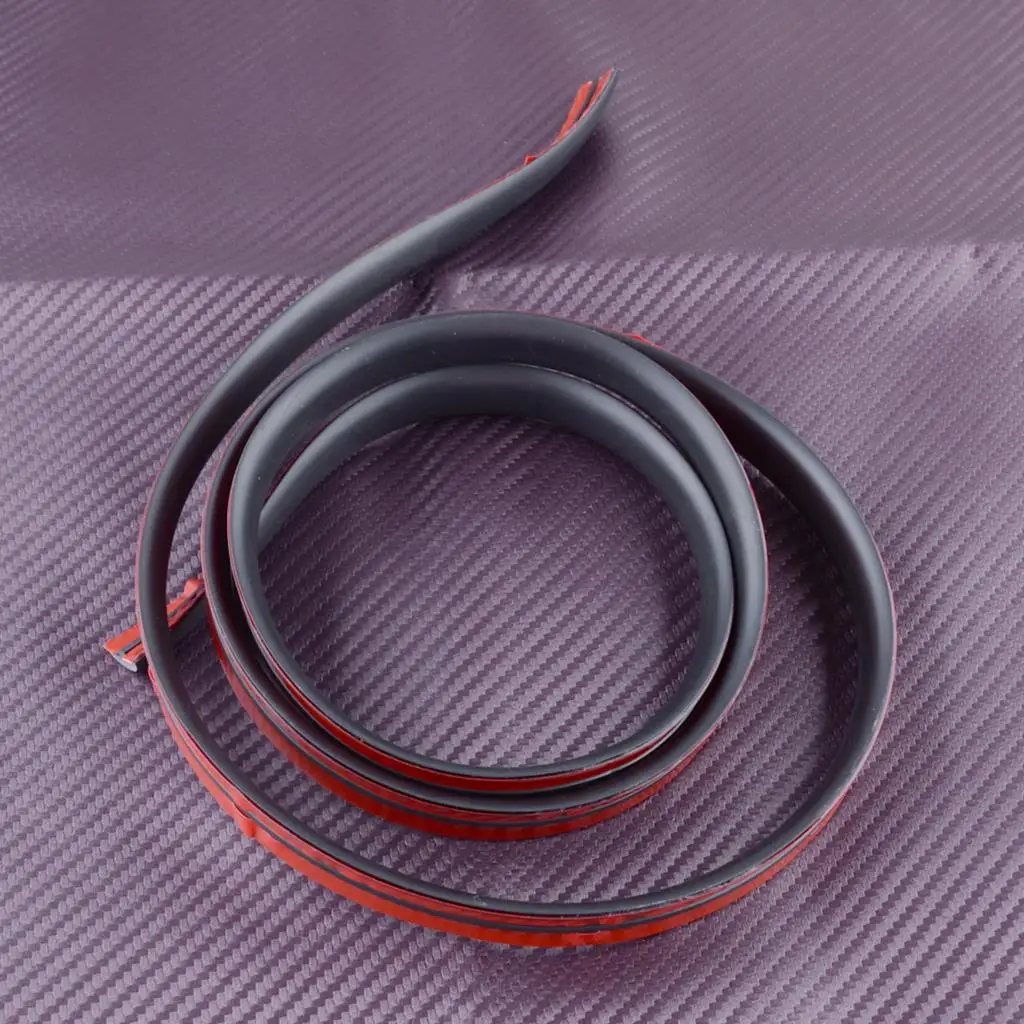 Front Upper Windshield Windscreen Weatherstrip Seal Black Rubber Fit ...