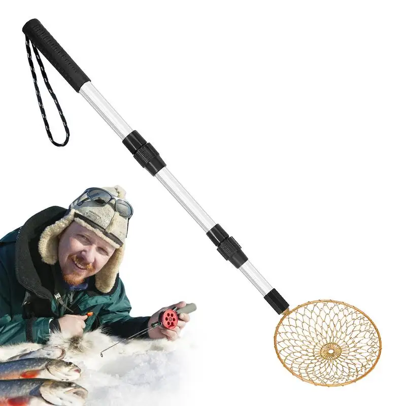 Ice-Fishing-Scoop-Skimmer-Long-Ice-Fishing-Ladle-Adjustable-Metal-Ice ...