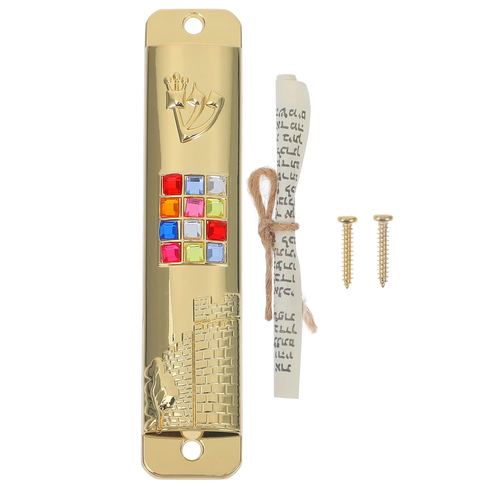 Beautiful Metal Mezuzah Doorpost Decor Religious Judaica Adornment ...