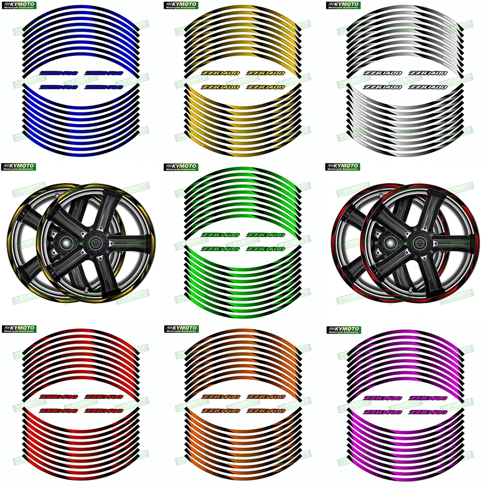 For NINJA ZZR1200 ZZR1400 ZZR1100 motorcycle 17 inch front and rear ...