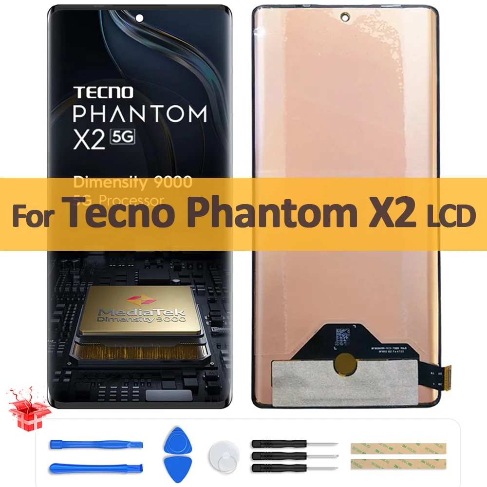 6.8" Original LCD For Tecno Phantom X2 AD8 LCD Display Touch Screen ...