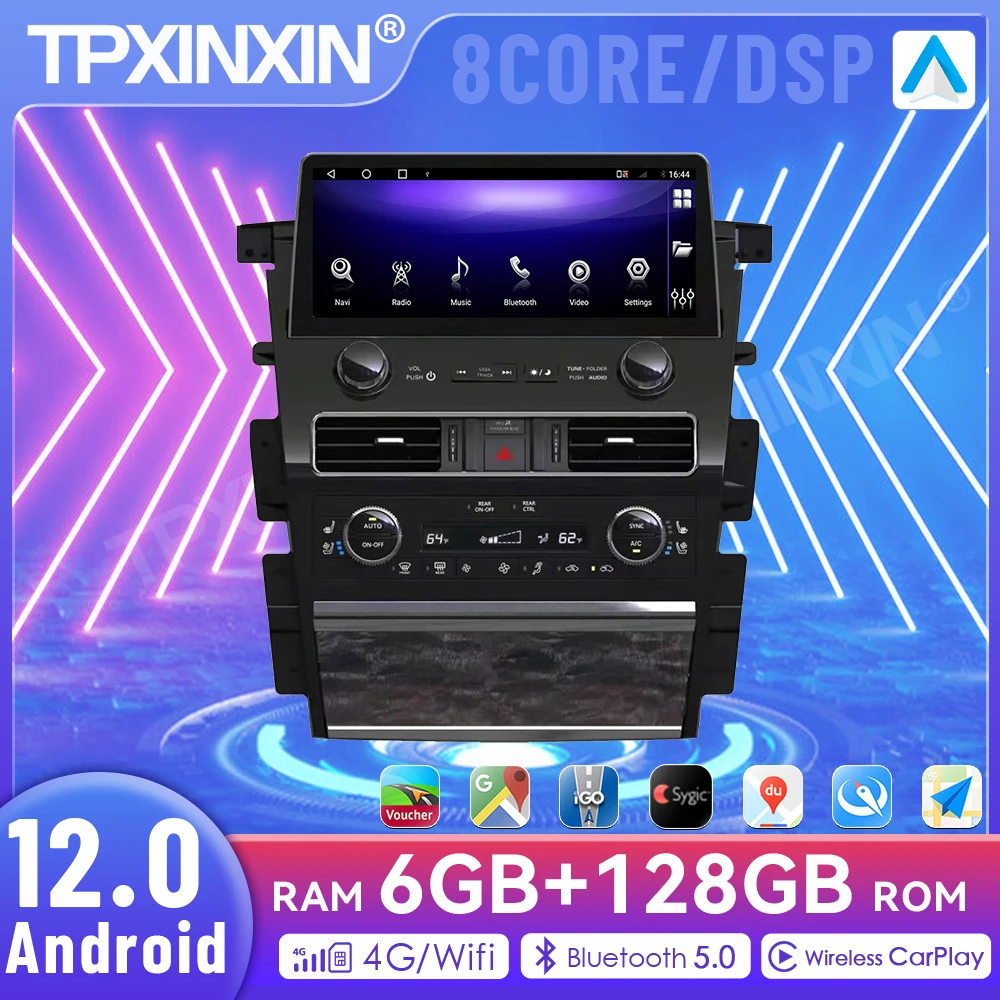 2din Android 11.0 128g For Nissan Armada Patrol Y62 Infiniti Qx56 Qx80 ...