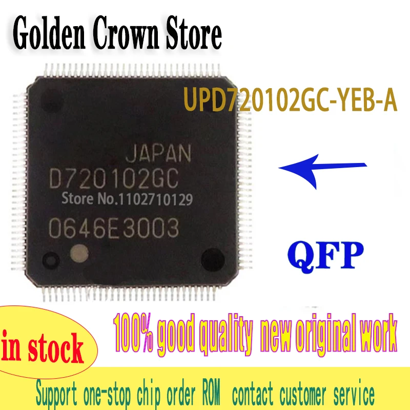 1PCS-lot-UPD720102GC-YEB-A-UPD720102-D720102-QFP120-work-New-original ...