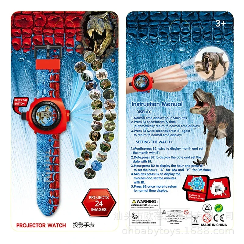 3D-Projection-Dinosaur-Children-Watches-Kids-Electronic-Digital-Watch ...