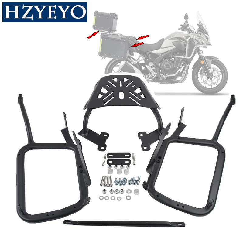 Motorcycle Panniers Rack Side Carrier Saddlebag Bracket Aftermarket Fit ...