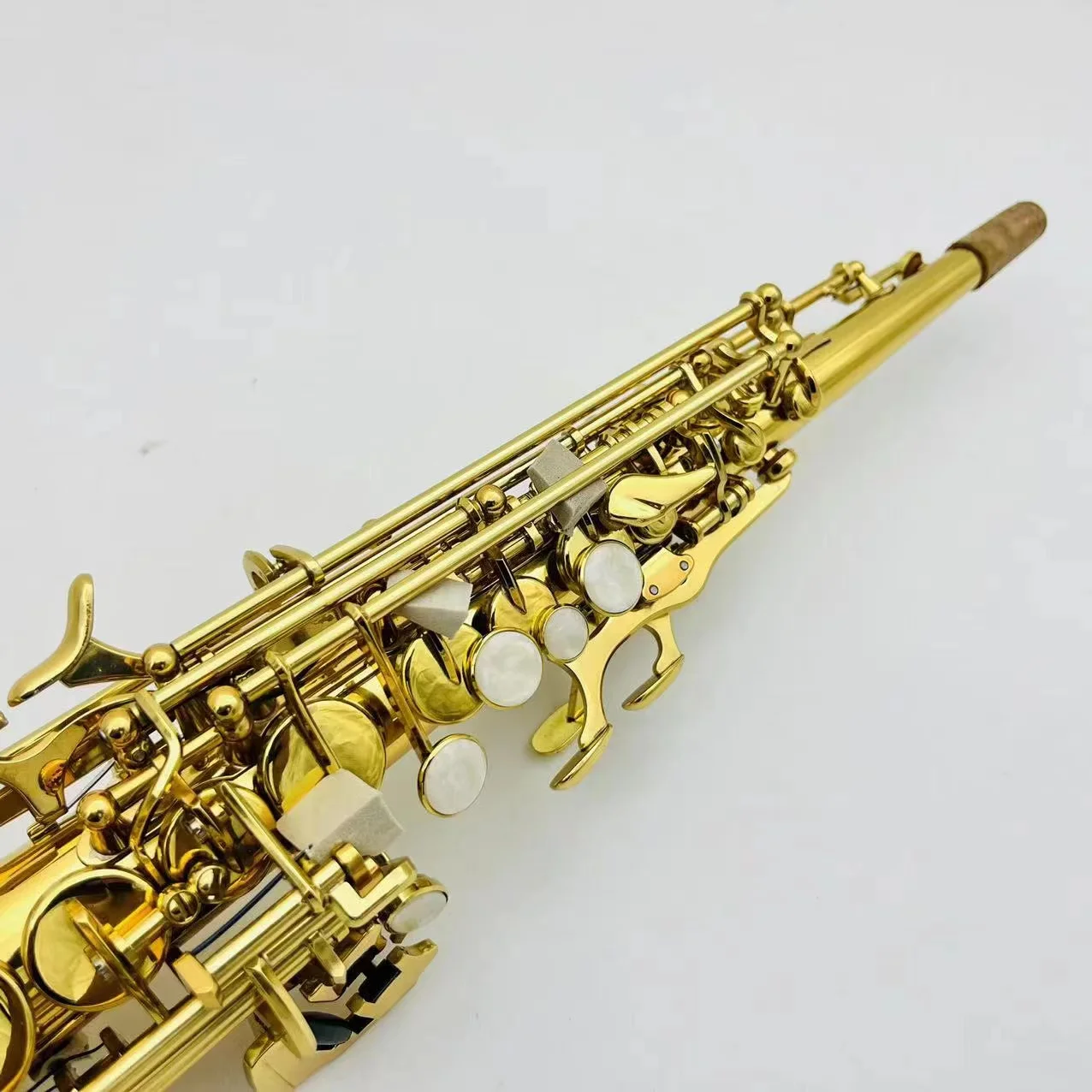 Brand New yss-475 B flat Soprano Saxophone Brass Plated Lacquer gold ...