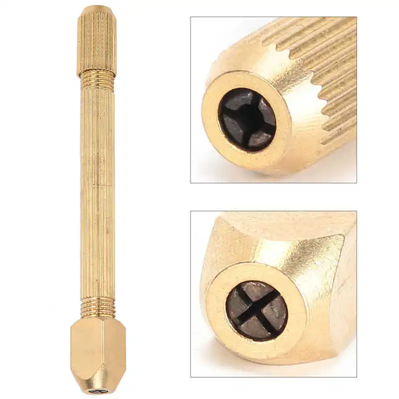 Portable-Double-sided-Pin-Vise-Hand-Manual-Tool-Copper-Drill-Jewelry ...