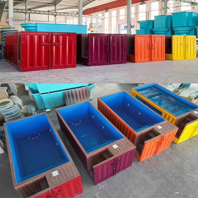 Shipping Container Pool Plans Fiberglass Shipping Container Pool - 20ft ...