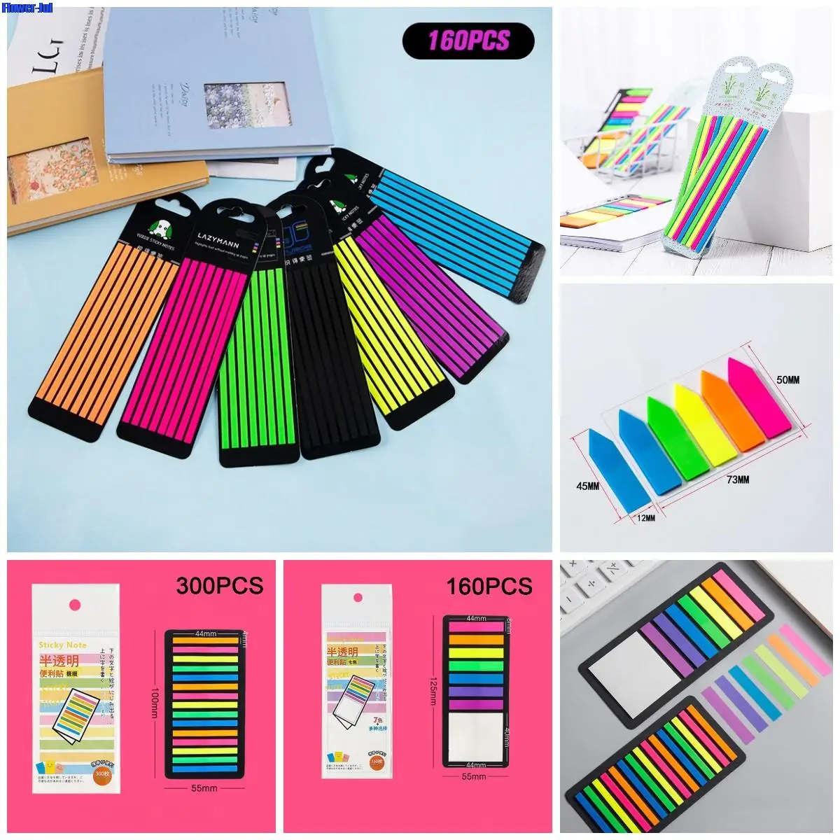 Index Tabs Flags Sticky Note | Transparent Index Sticky | Tabs Office ...