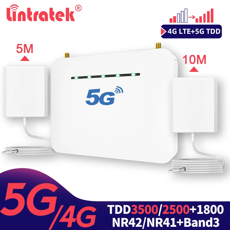 Lintratek-4G-5G-Cellphones-Communication-Amplifier-TDD-2500-3500Mhz-1800-Signal-Booster-LTE ...