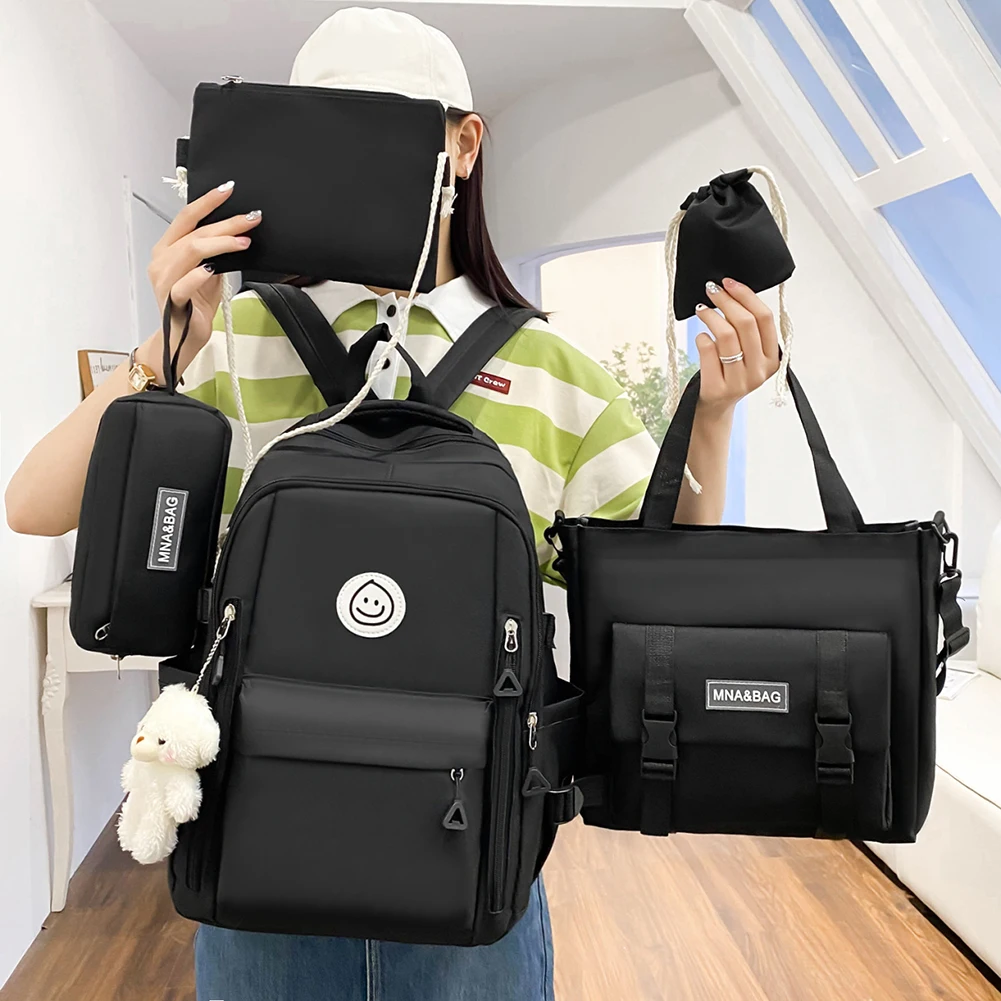 5pcs-set-Japanese-High-School-Backpack-School-Bags-For-Teenage-Girls ...