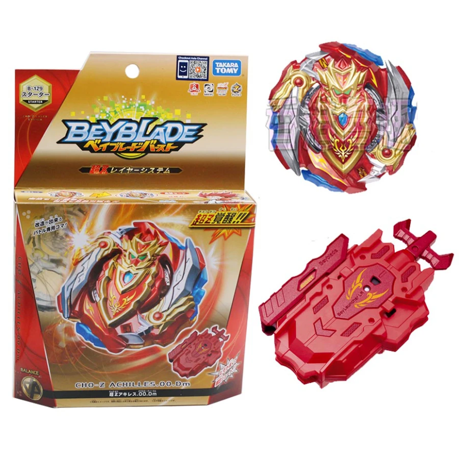 TAKARA TOMY Cho-Z Achilles Burst Turbo Beyblade B-129 (Rare Black ...