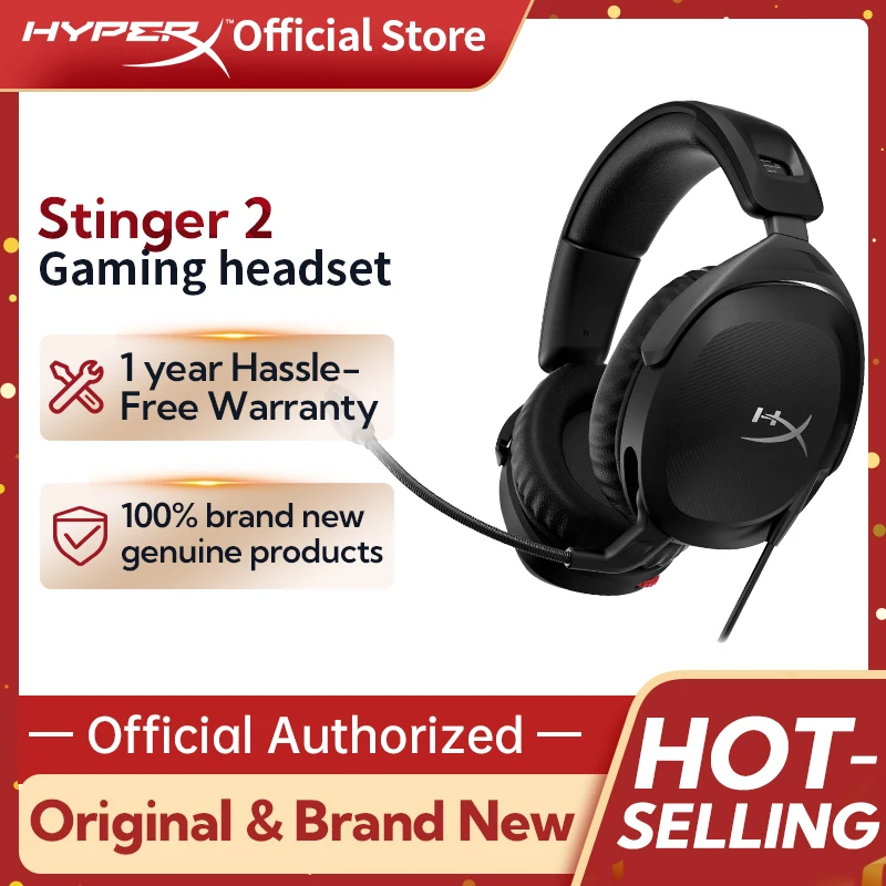 Original Hyperx Nuvem Stinger 2 Gaming Headset Fones De Ouvido Com Microfone Para Pc Ps4 Xbox ...