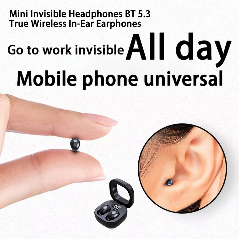 Fones-De-Ouvido-Sem-Fio-Bluetooth-Mini-Fones-De-Ouvido-Invis-veis-TWS ...