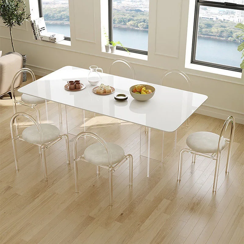 Ghế ăn acrylic công thái học phong cách châu Âu dùng cho phòng chờ ...