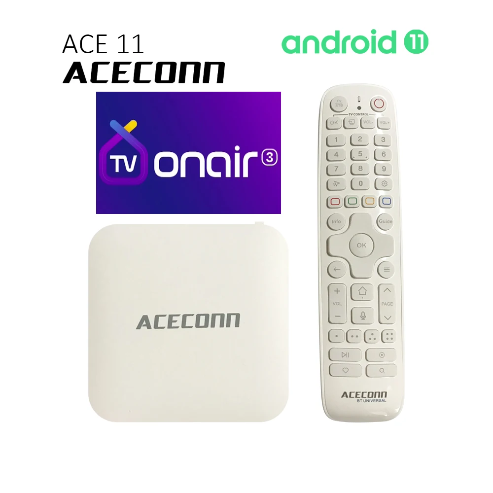 ACECONN ACE11 TV ON AIR Platform Android 11 Live TV Smart Streaming Box ...