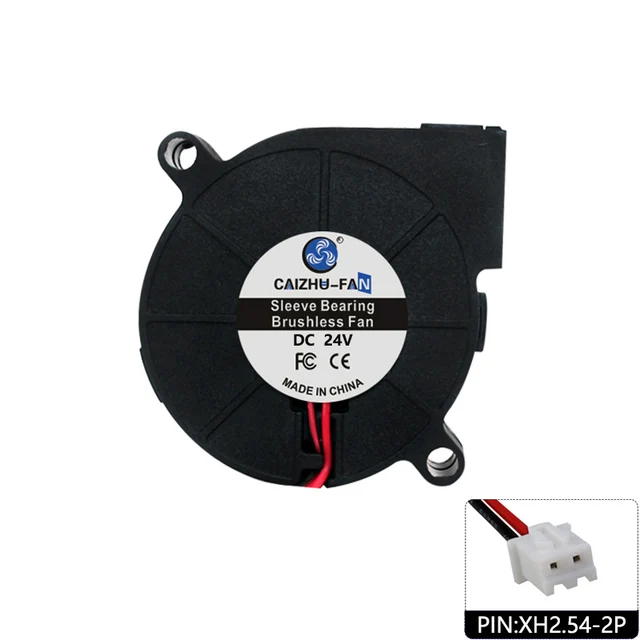 5015 Brushless Blower Turbo Fan DC 5V 12V 24V Sleeve Bearing For 3D Printer Accessories Voron ...