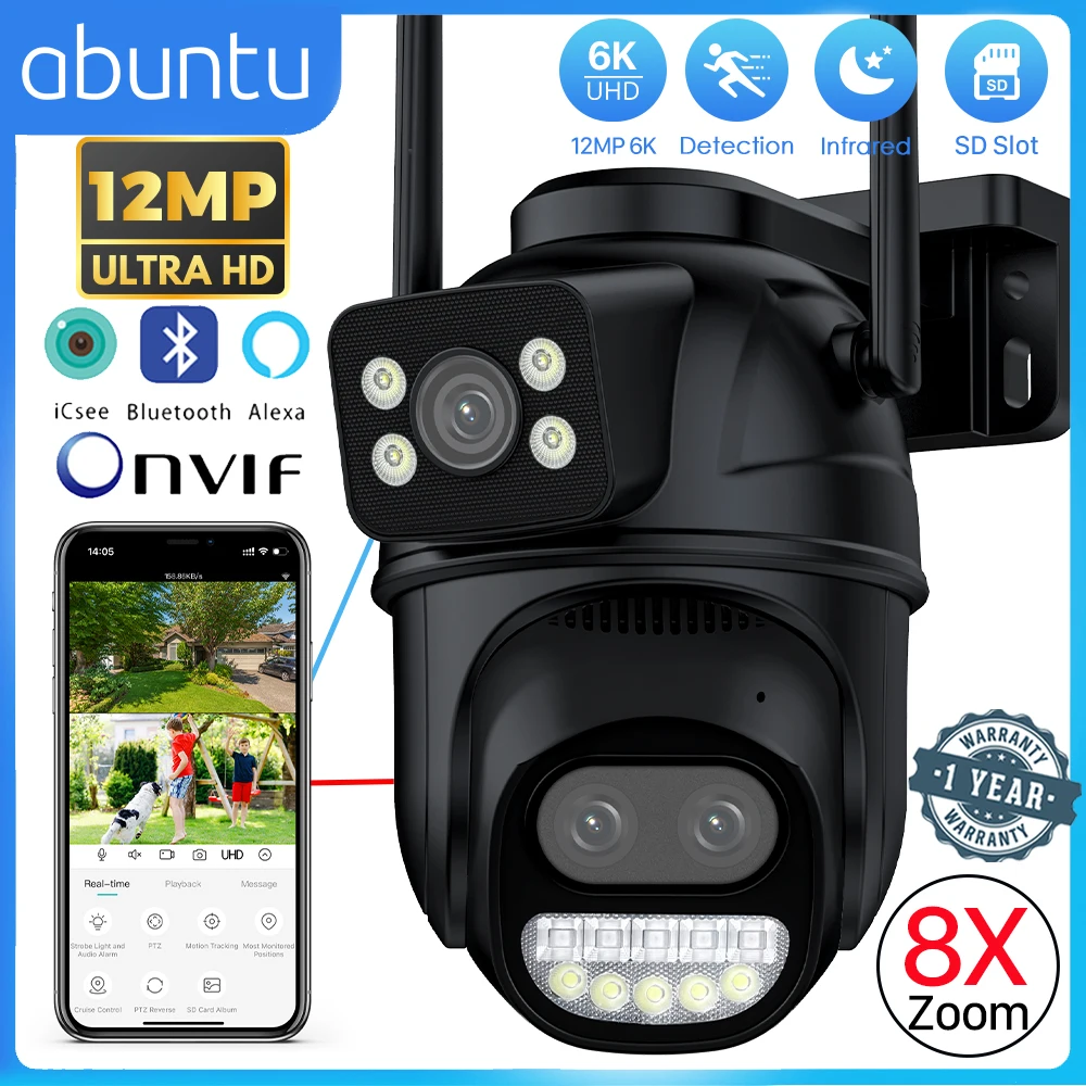 12MP-6K-PTZ-Wifi-Camera-8X-Digital-Zoom-Outdoor-Dual-Screens-Wifi ...