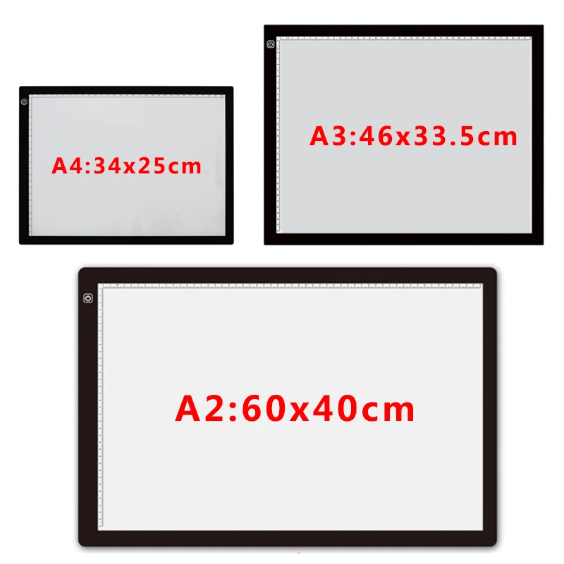 A4-A3-A2-Drawing-tablet-wacom-Digital-Graphic-Tablet-LED-Diamond ...