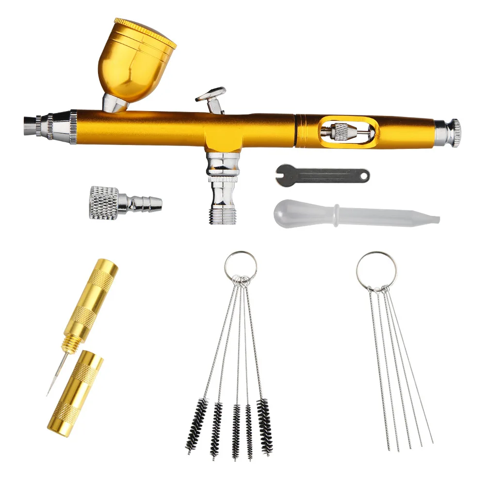 0.3mm Nozzle Spray Gun Airbrush Dual Airbrush Compressor Cake ...