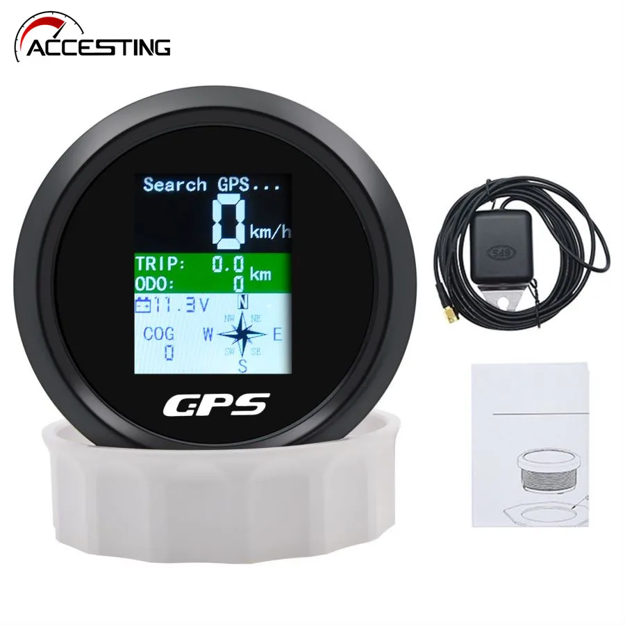 Boat-Car-GPS-Speedometer-With-GPS-Antenna-For-Motor-Yacht-TFT-Screen ...