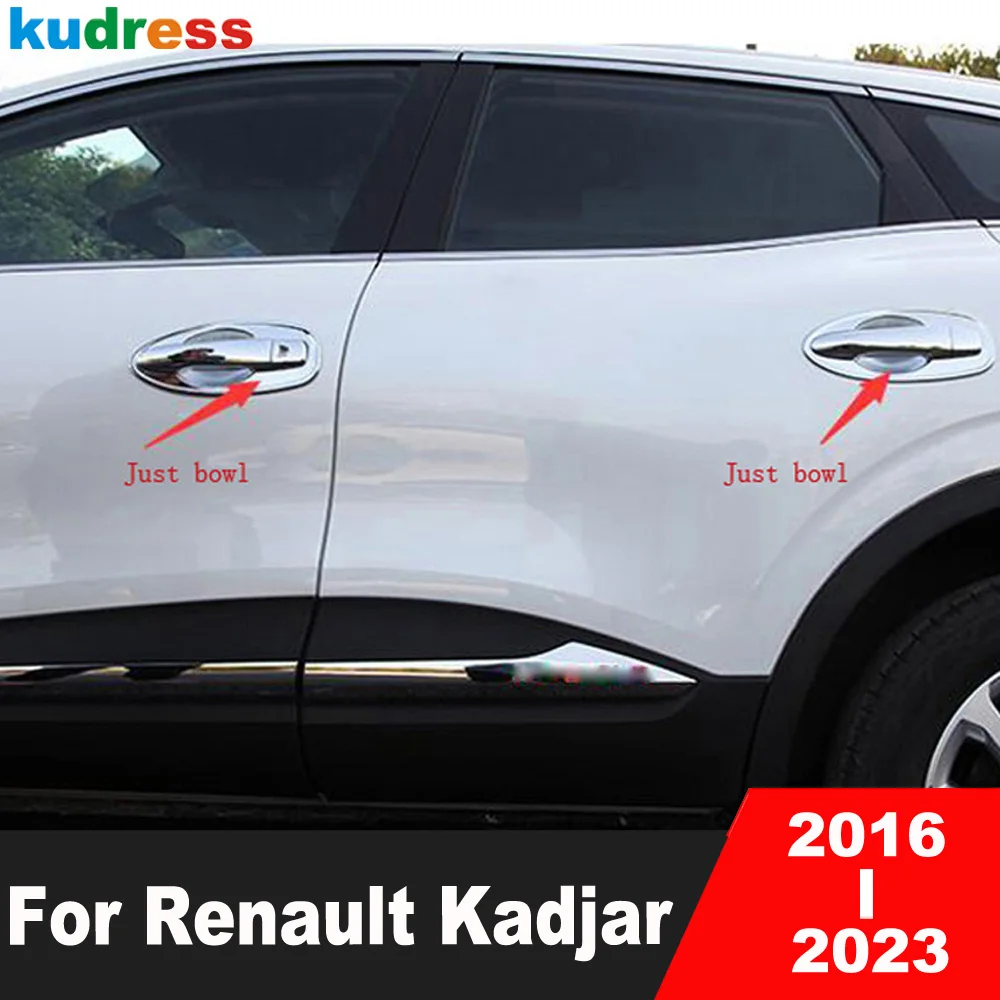 For Renault Kadjar 2016-2018 2019 2020 2021 2022 2023 Chrome Car Side ...