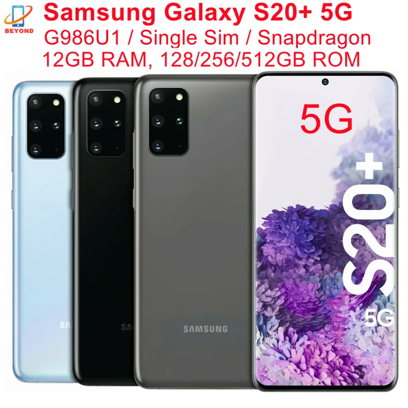 Samsung Galaxy S20+ S20 Plus 5g G986u1 128gb Rom 12gb Ram Snapdragon ...