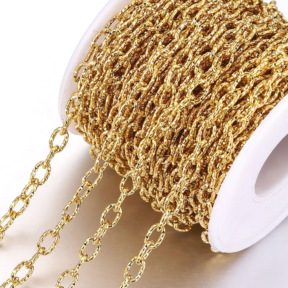 Cadena-cruzada-ovalada-de-acero-inoxidable-rollo-en-relieve-5-cadenas ...