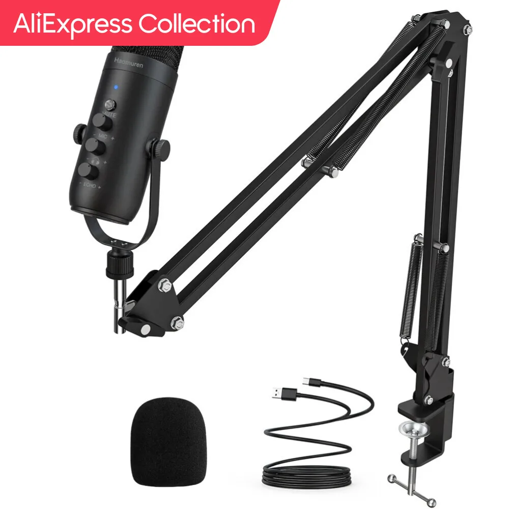 Cole-o-AliExpress-Professional-USB-Streaming-Podcast-PC-Microfone-Est ...