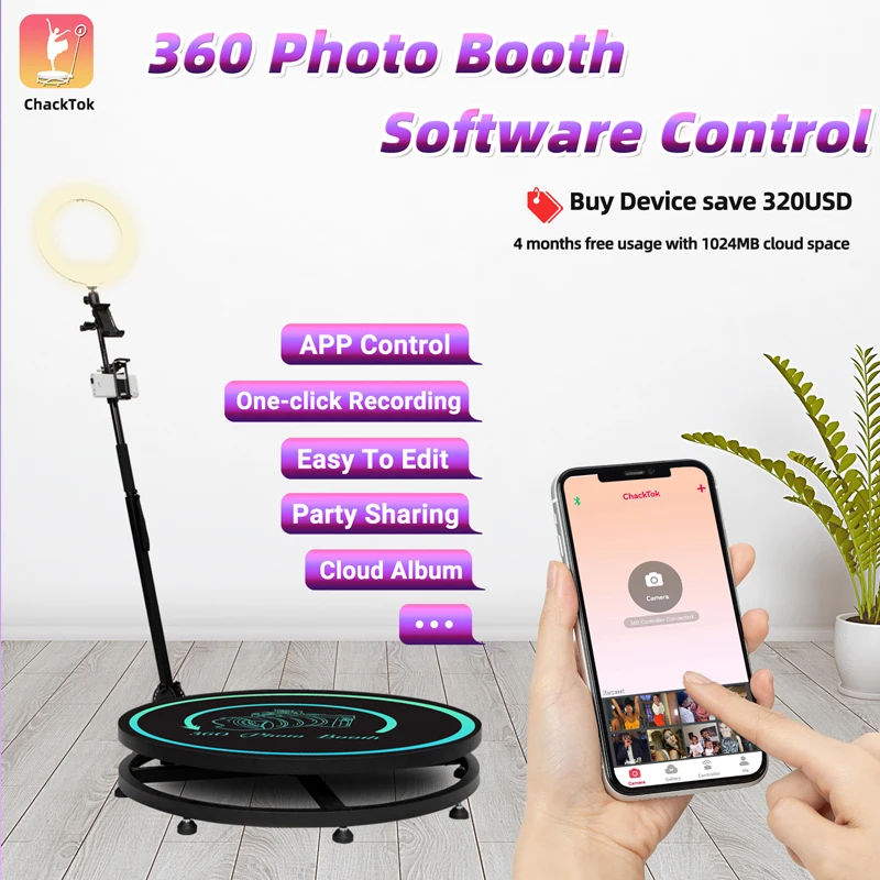 360 Photo Booth Automatic Photobooth Machine Video Camera Photo Booth ...